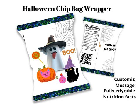 Chip Bag Template Bundle 6 Save Bundle Chip Bag Template Halloween