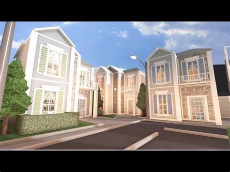 Town Houses Bloxburg Town Series In 2025 Village House Design