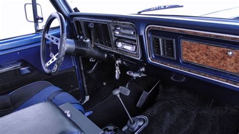 Ford Bronco Interior With Classic Wood Paneling