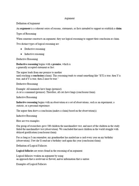 Argument Benchmark Teacher Copy Pdf Argument Deductive Reasoning