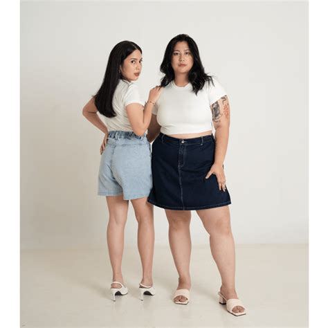 Jual Jibi Denim Mini Skort Skort Rok Celana Rok Denim Big