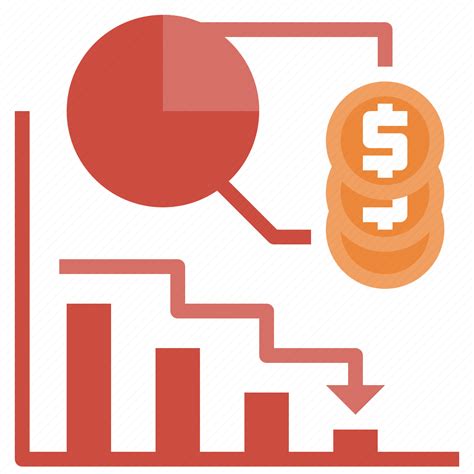 Money Loss Bar Decrease Graph Business Coins Icon Download On Iconfinder