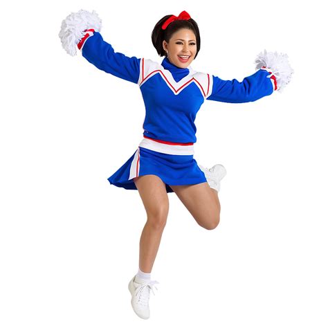 Download Cheerleader Spirited Jump Png 05252024