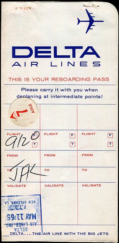 Delta Airlines Print Boarding Pass
