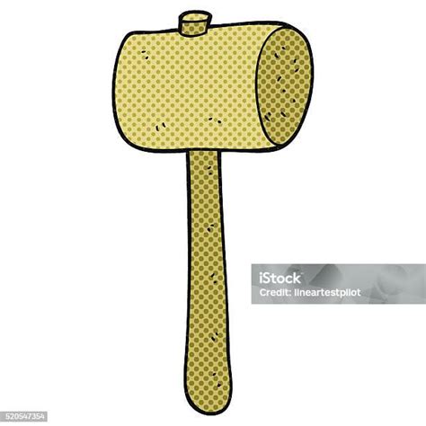 Cartoon Wooden Mallet Stock Illustration Download Image Now Bizarre Clip Art Cultures Istock
