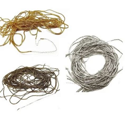 Zari Golden Dabka Nakshi Thread For Embroidery At ₹ 600 Kilogram In