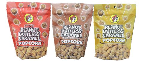 Buc Ees Beaver Peanut Butter Caramel Popcorn Bundle