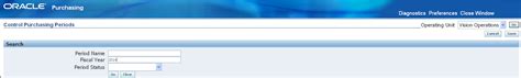 How Can Open Oracle Apps General Ledger Inventory And Purchasing Modules Periods In Oracle
