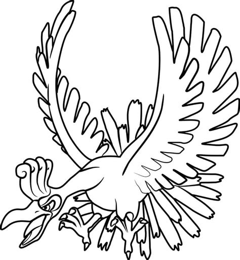Legendary Bird Pokemon Coloring Pages