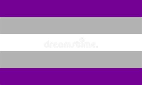 Gray Asexual Graysexual Greysexual Pride Flag Stock Vector Illustration Of Homosexual