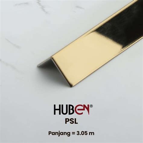 Jual 3 Batang List Lis Plat Strip Model L Mirror Plat Besi Chrome Gold