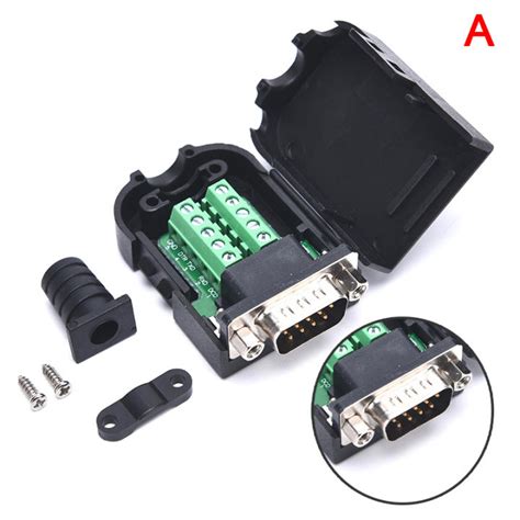 Konektor Db9 Rs232 Pria Wanita 9 Pin Rs485 Terminal Breakout Com