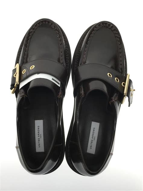 United Arrows ユナイテッドアローズ Uwmsc モンクストラップシューズ ドレスシューズ 36 Brw レザー 中古品の販売・通販ならセカンドストリート