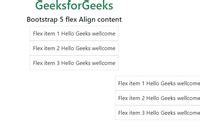 Bootstrap Flex Align Content GeeksforGeeks