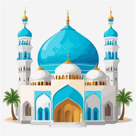 Premium Vector Mosque Background Vector
