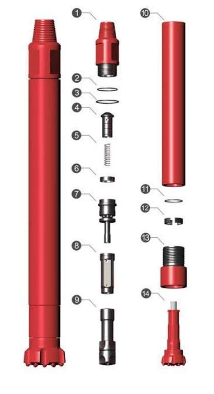 Maxdrill Dth Hammer 10 Inches High Air Pressure Drilling Tool