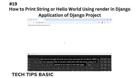 19 How To Print String Or Hello World Using Render In Django Application Of Django Project