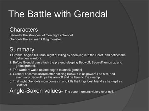 Beowulf Analysis Ppt
