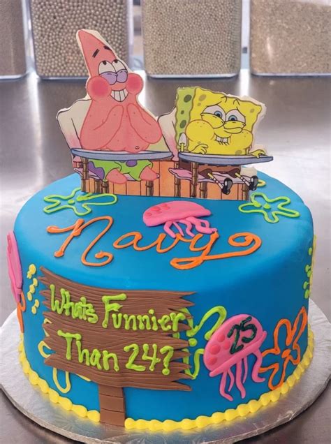 کیک های هنری و زیبا با طرح باب اسفنجی هنر دستان یک هنرمند