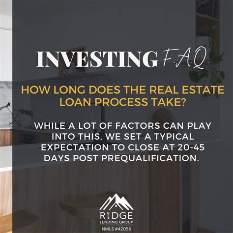 The Timeline For Closing On A Real Estate Loan Can Vary Based On