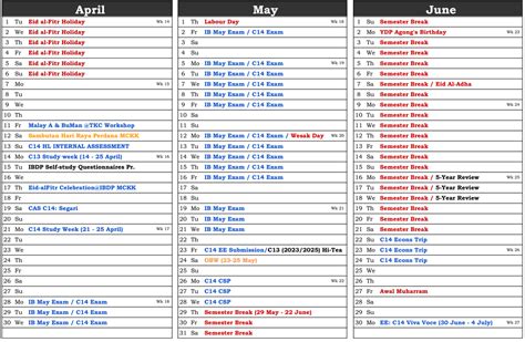 School Planner Ibdp Mckk