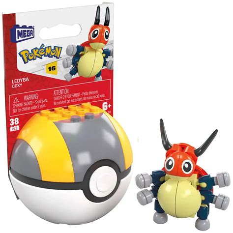 Pokemon Series 16 Ledyba Set Mega Construx Toywiz