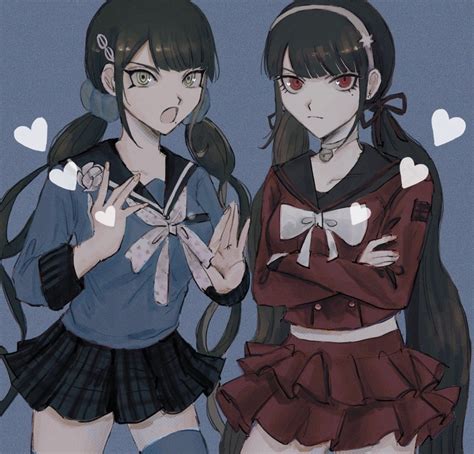 Harukawa Maki And Chabashira Tenko Danganronpa And 1 More Drawn By