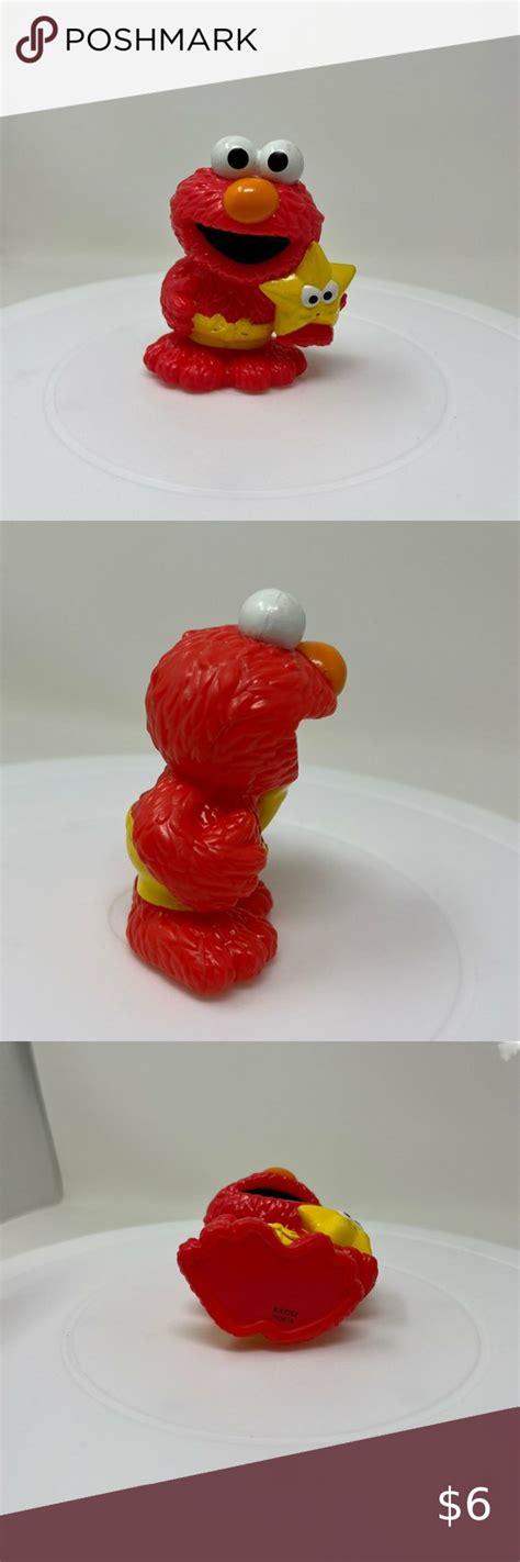 Hasbro Sesame Street Workshop Elmo With Star Pvc Figure 2013 Bath Beach