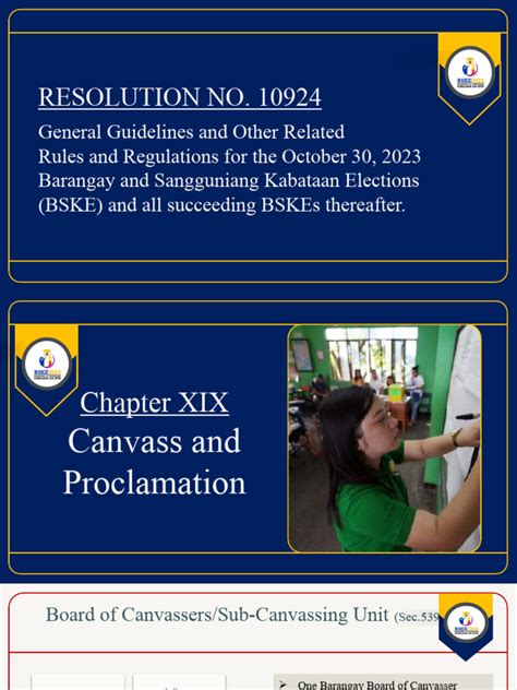 Canvassing Procedures Pdf Elections Political Corruption