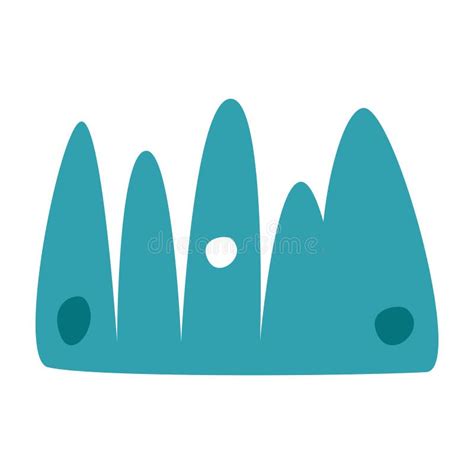 Flat Hand Drawn Vector Illustration Of Grass Stock Vector