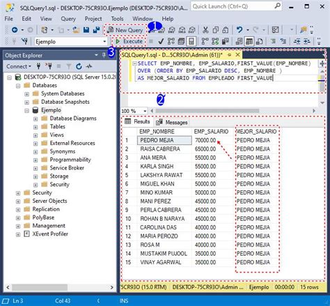 Sql First Value Sintaxis Y Ejemplos Sqlserverdb
