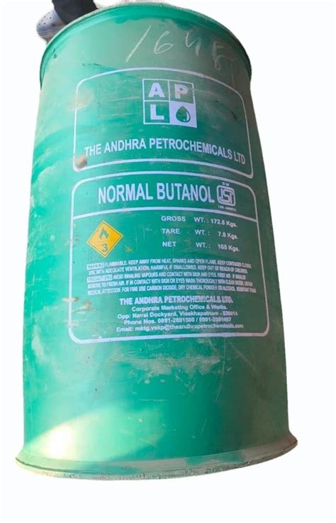 Chemical Grade Normal Butanol 165 L Drum 98 At ₹ 108kg In Kalyan