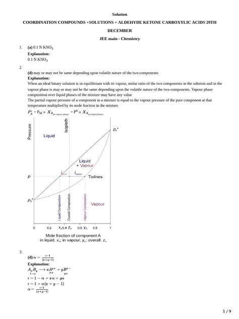 Test Series Jee 3 Coordination Compounds Solutions Aldehyde Ketone