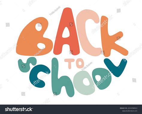 Back School Cute School Vector Kawaii Stock Vector Royalty Free