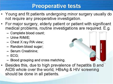 Preoperative Preparation For Surgery Presented By Dr Md