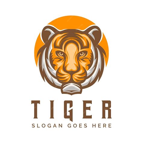 Premium Vector Tiger Head Logo Design Vector Illustration Template