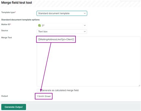 Using The Merge Field Test Tool Practice Management