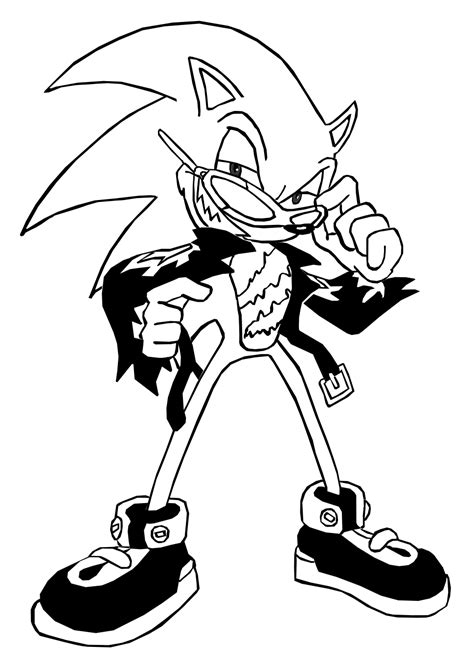 Scourge The Hedgehog Coloring Page