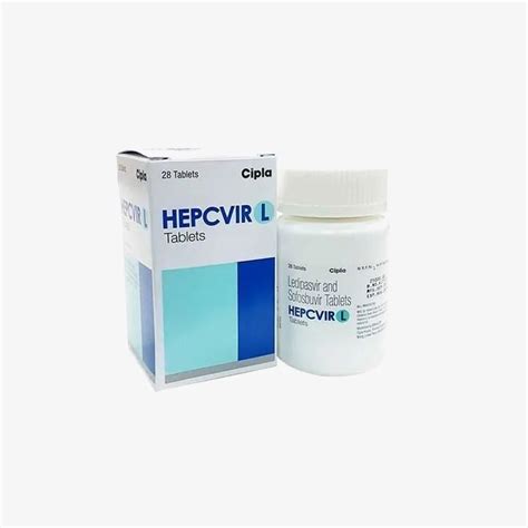 90 Mg 400 Mg Hepcvir L Tablets Packaging Size 28 Tablet In 1 Bottle