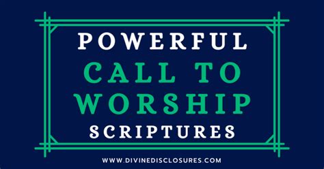 Powerful Call To Worship Scriptures And Examples For 2025