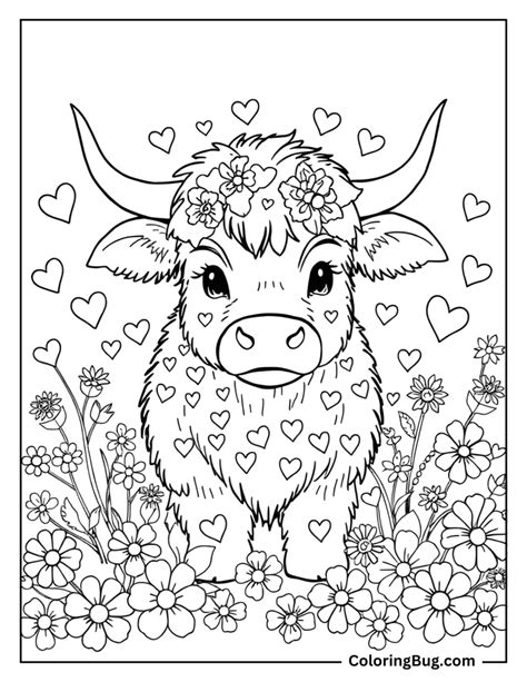 40 Highland Cow Coloring Pages Free Printable Pdfs