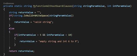 C Simplify Validation With Guard Clauses Frank Stadler