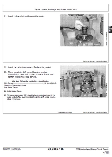 John Deere B30b Articulated Dump Truck Repair Service Manual Pdf