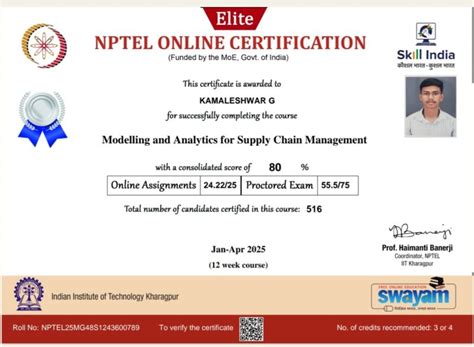 Supplychainmanagement Analytics Nptel Iitkharagpur