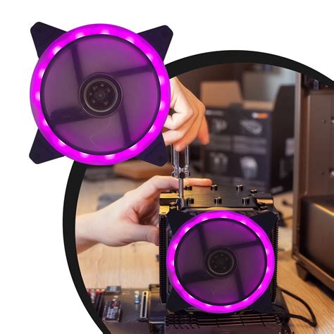 Xiyin Cpu Colorful Cool Fans Chassis Fans 120mm Pwm Hydraulic Bearing