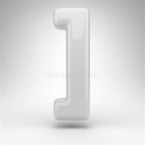 Right Square Bracket Symbol On White Background White Plastic 3d Sign