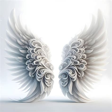 Angel Wings On Black Background Premium Ai Generated Image