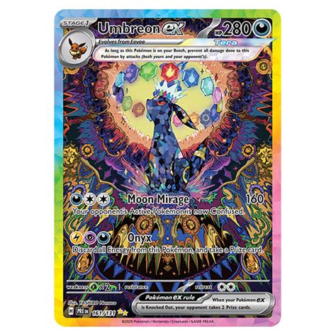 Pokemon Scarlet And Violet Prismatic Evolutions Umbreon Ex 1611