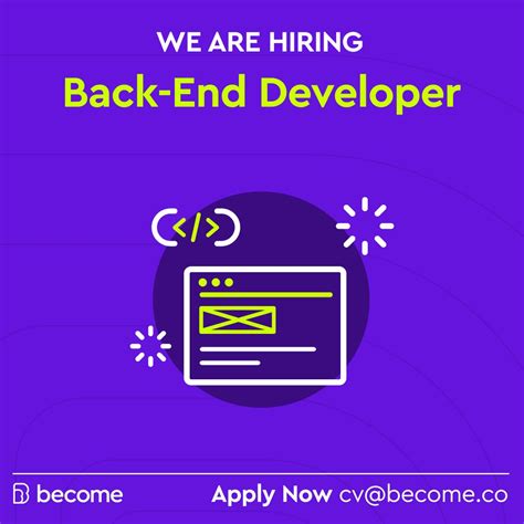 Elad Levy On Linkedin Back End Developer We Are Hiring A Talented Back End Developer To Join