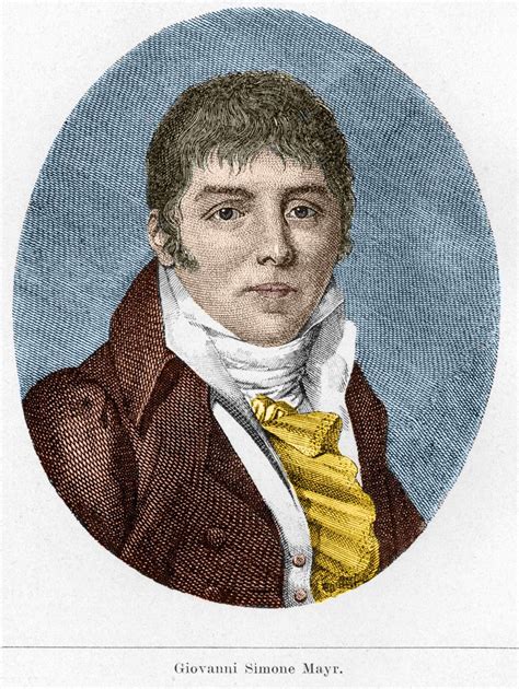Portrait Of Giovanni Simone Mayr Italian Composer